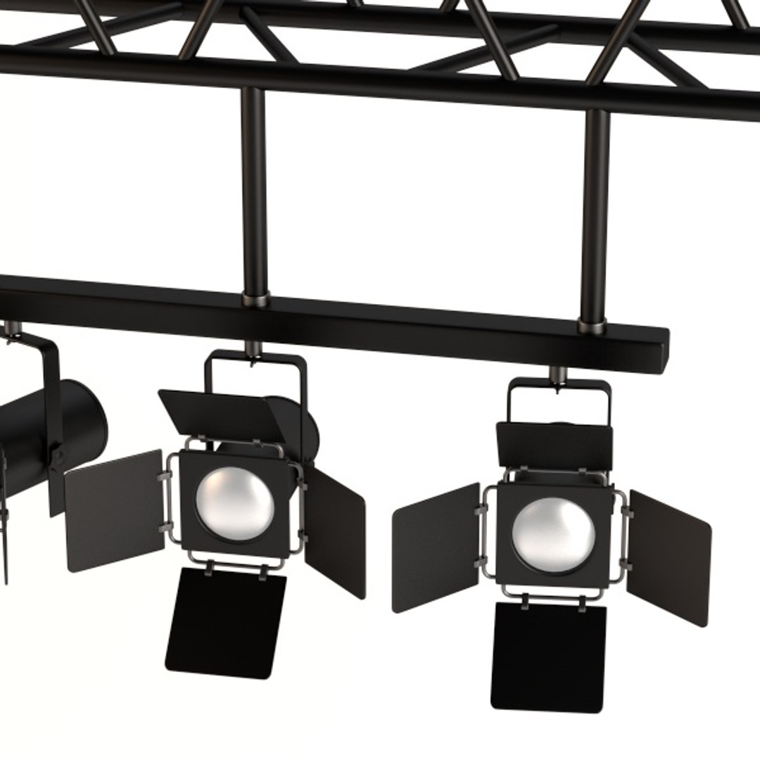 3d stage light model