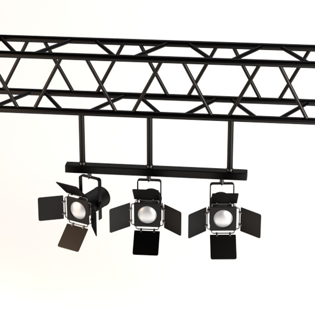 3d stage light model