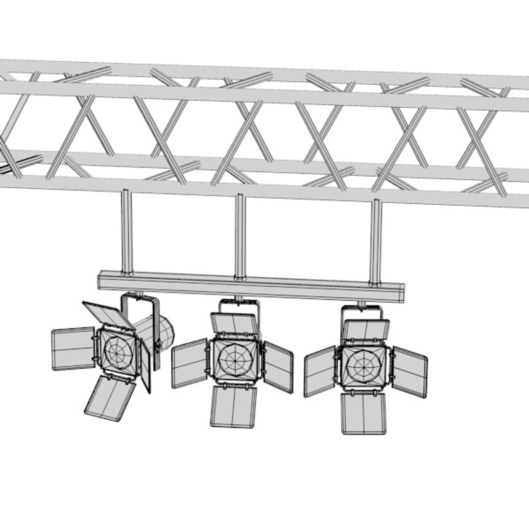3d stage light model
