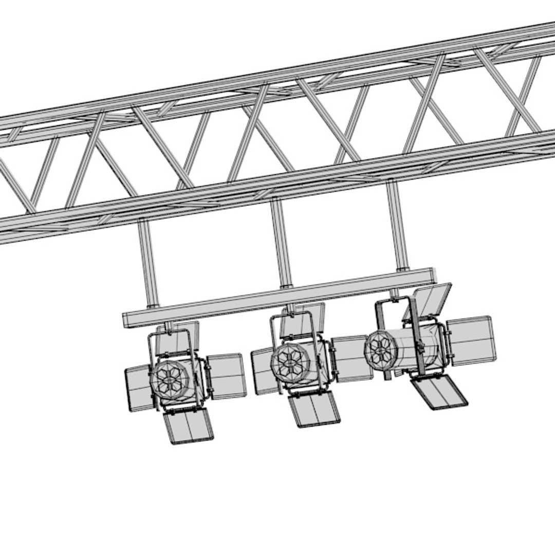 3d stage light model