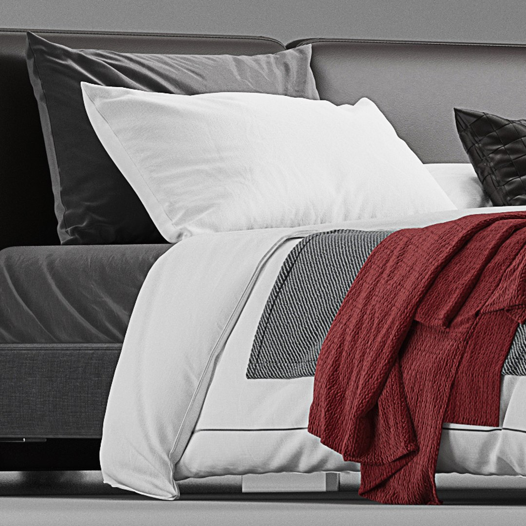 3D Minotti Tatlin Bed - TurboSquid 1727403