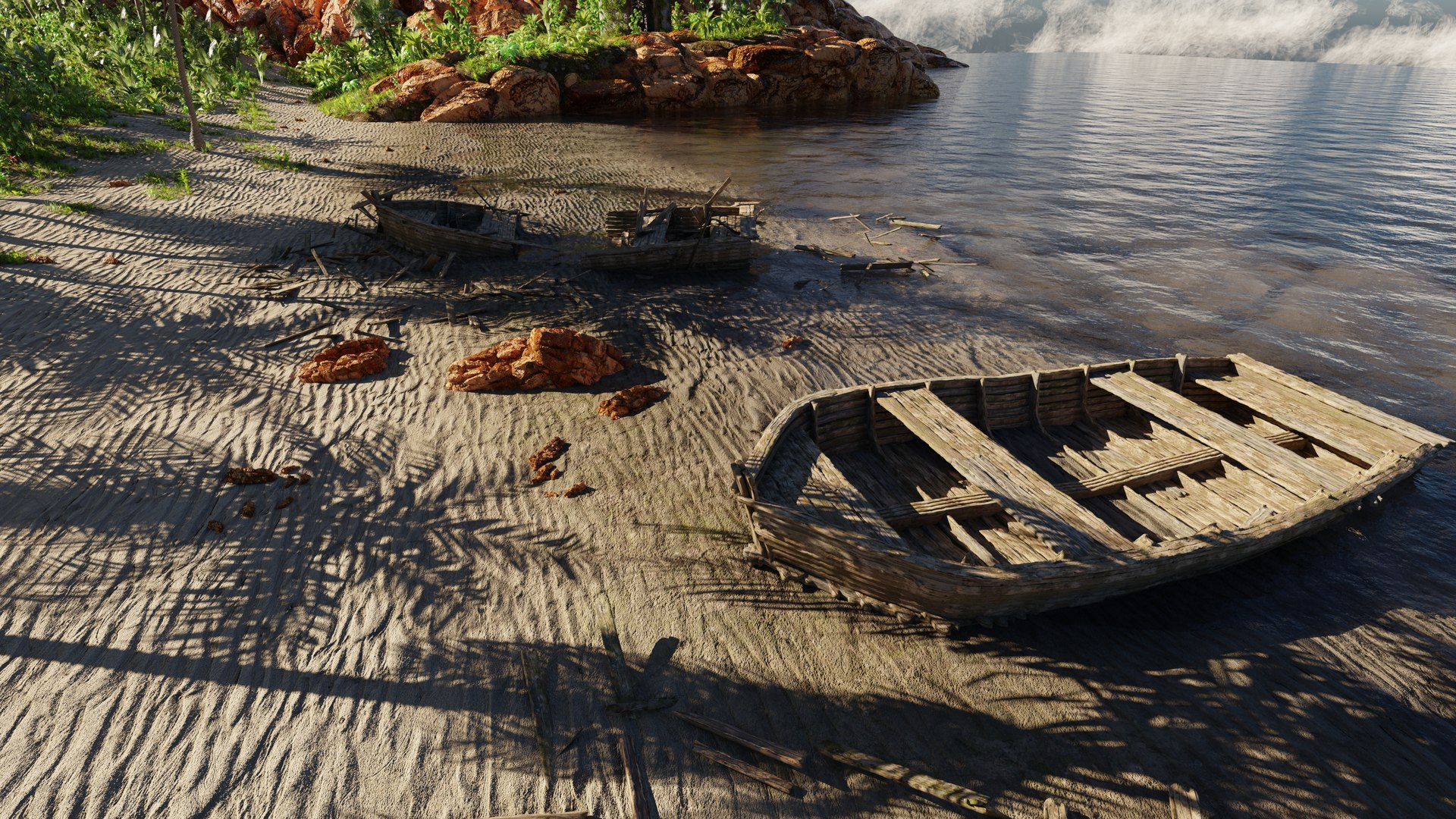 Beach Scene 3D Model - TurboSquid 1894415