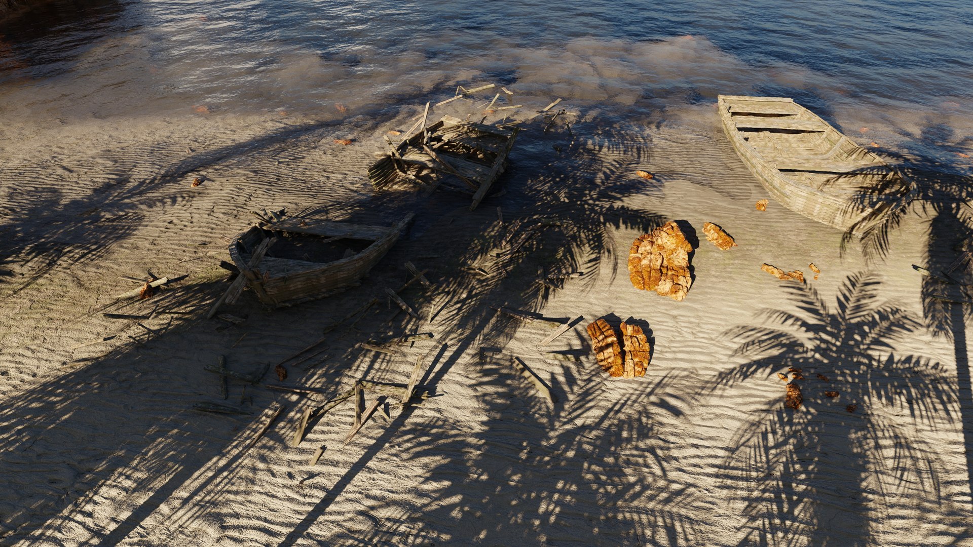 Beach Scene 3D Model - TurboSquid 1894415