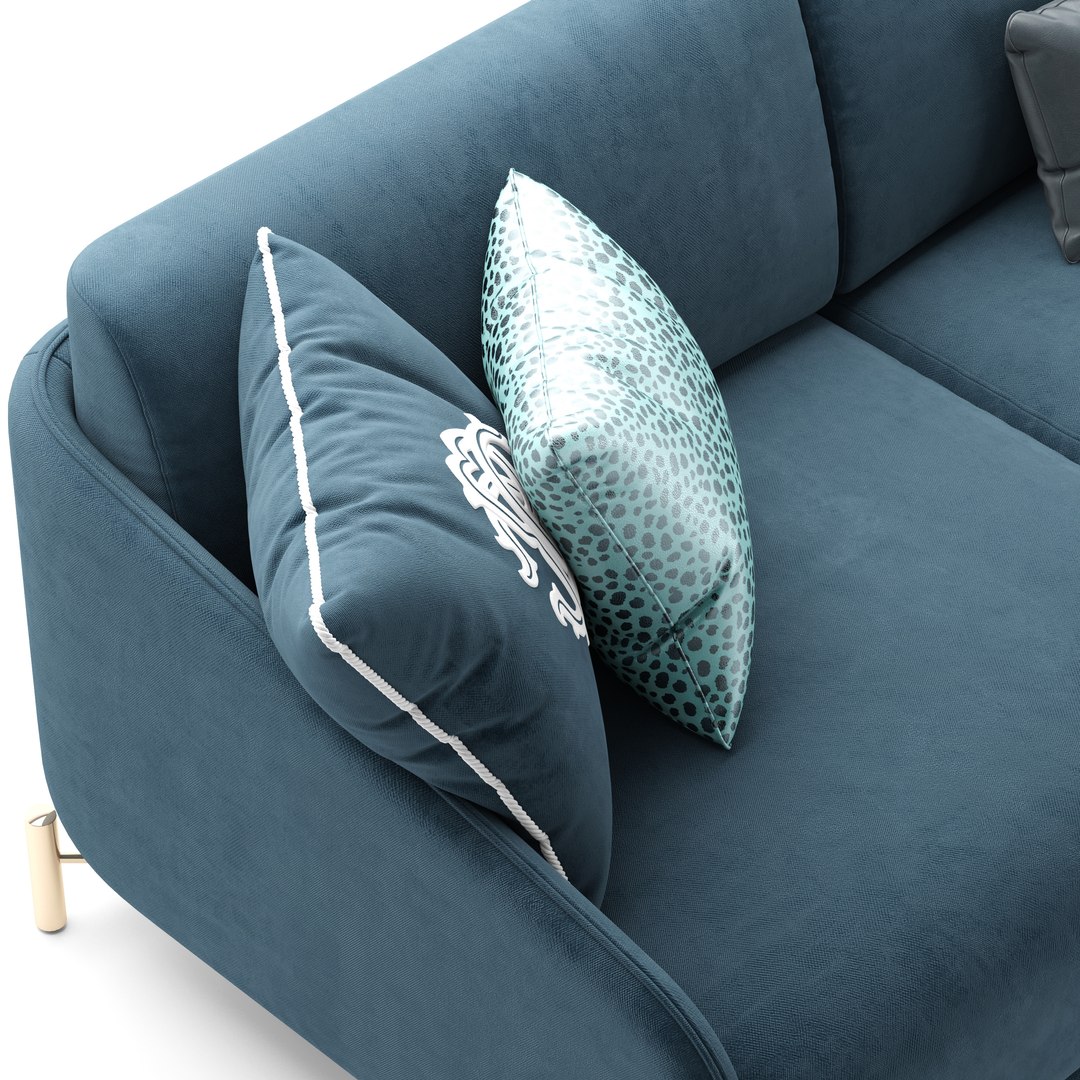 3D ROBERTO CAVALLI CLIFTON SOFA 3 SEATER model - TurboSquid 2075379