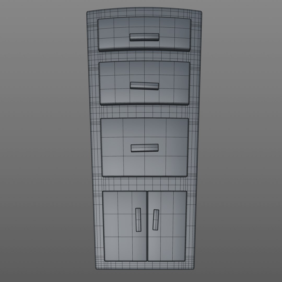 Cartoon Filing Cabinet 3D Model - TurboSquid 1432531