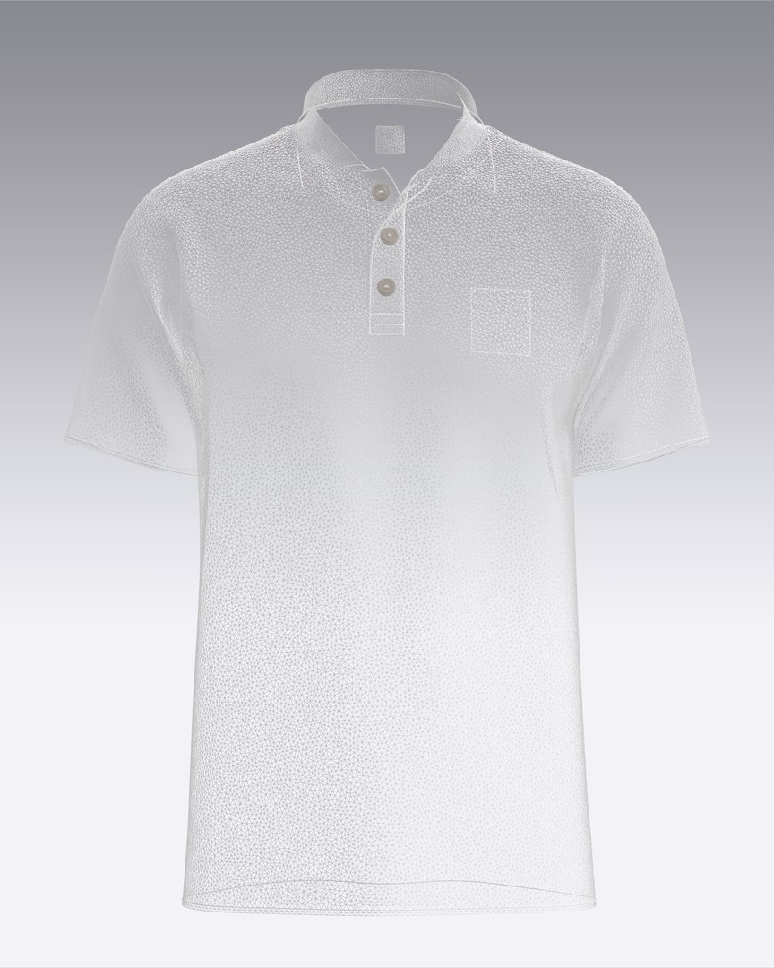 3D Mens Texture Fabric Polo Shirt With Latter Graphics - TurboSquid 2324090