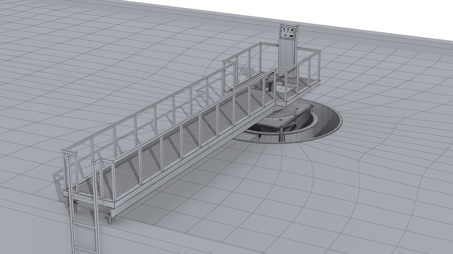 3D Wastewater Treatment Basin - TurboSquid 2340845