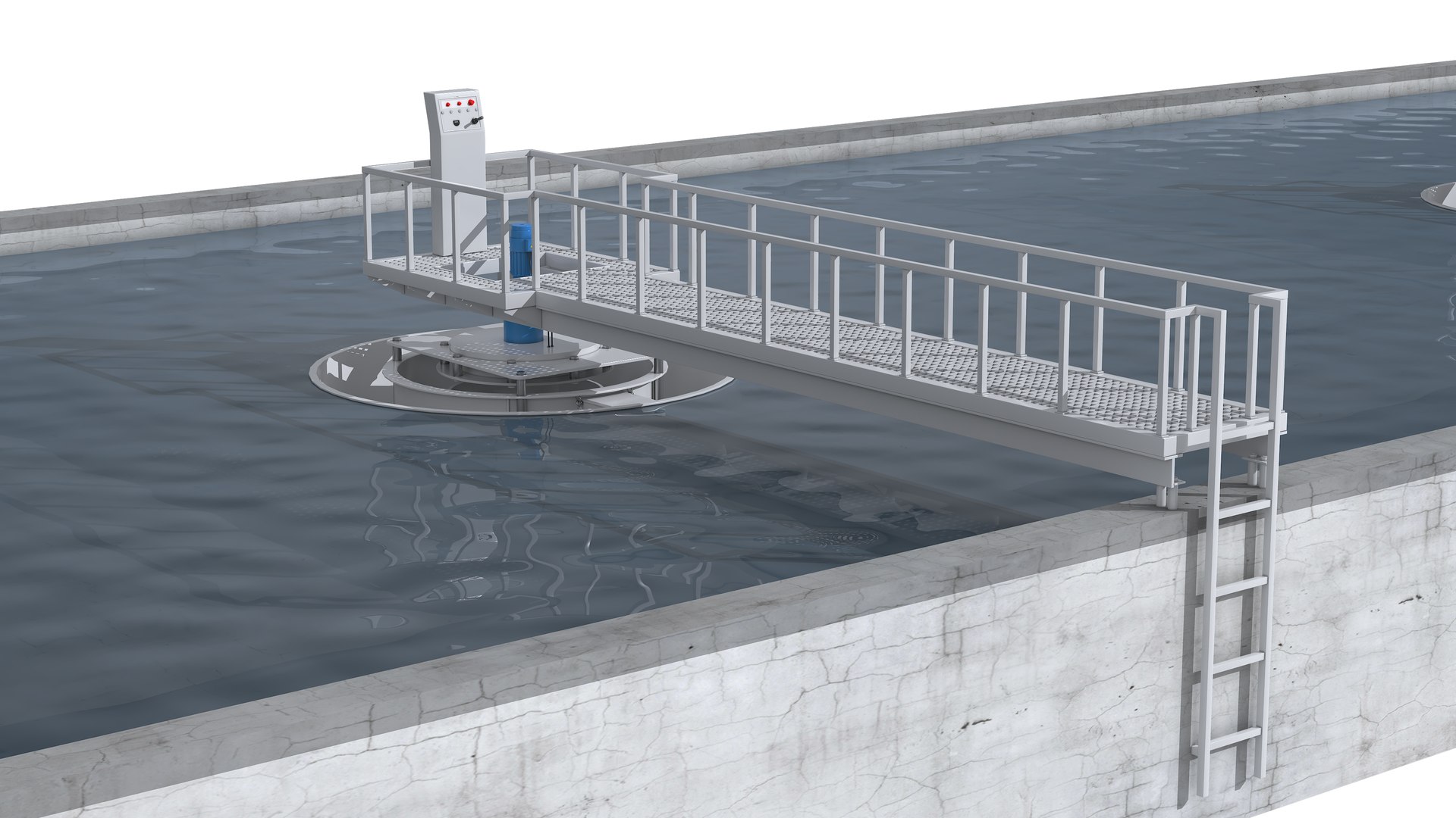 3D Wastewater Treatment Basin - TurboSquid 2340845