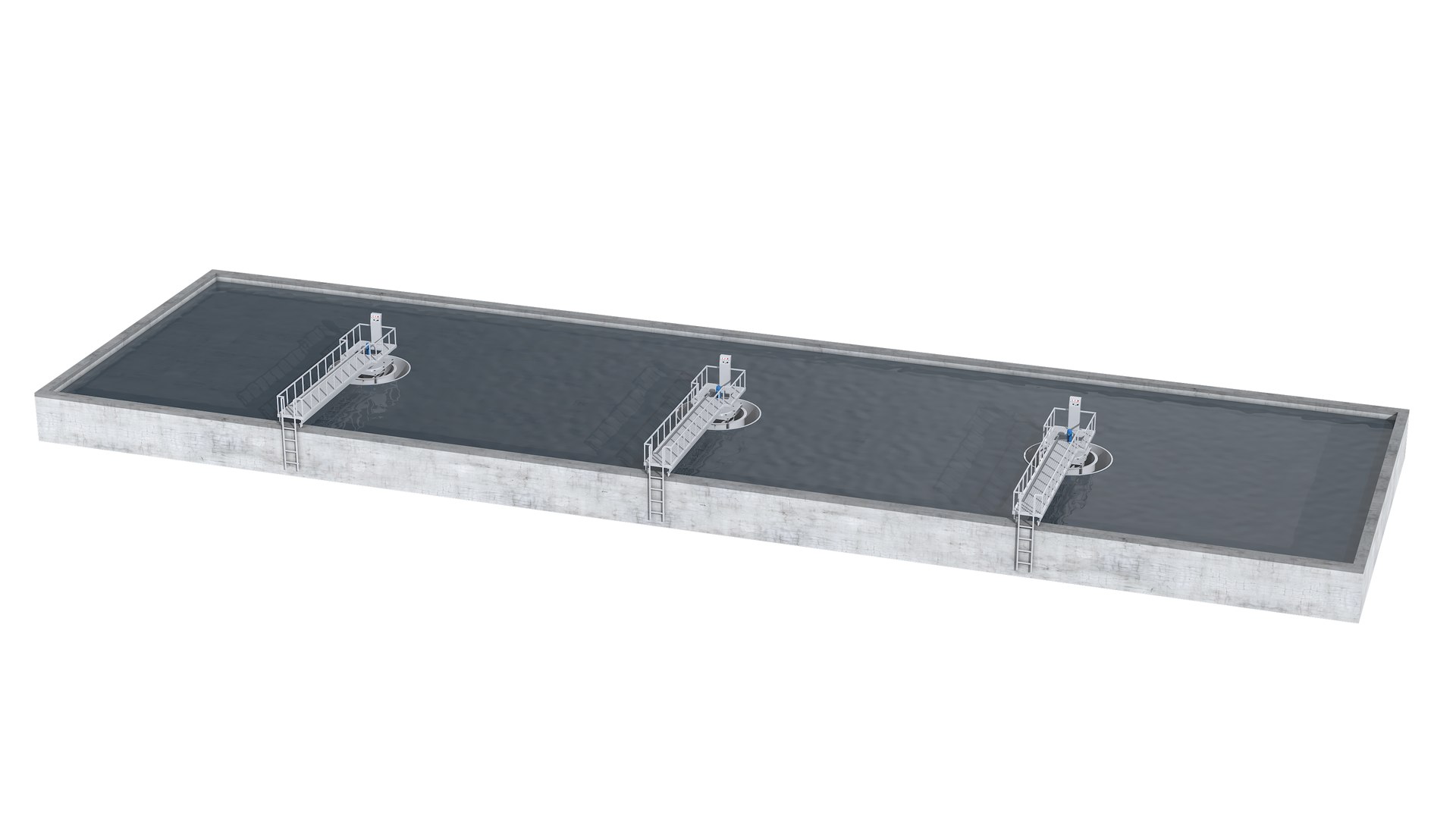 3D Wastewater Treatment Basin - TurboSquid 2340845