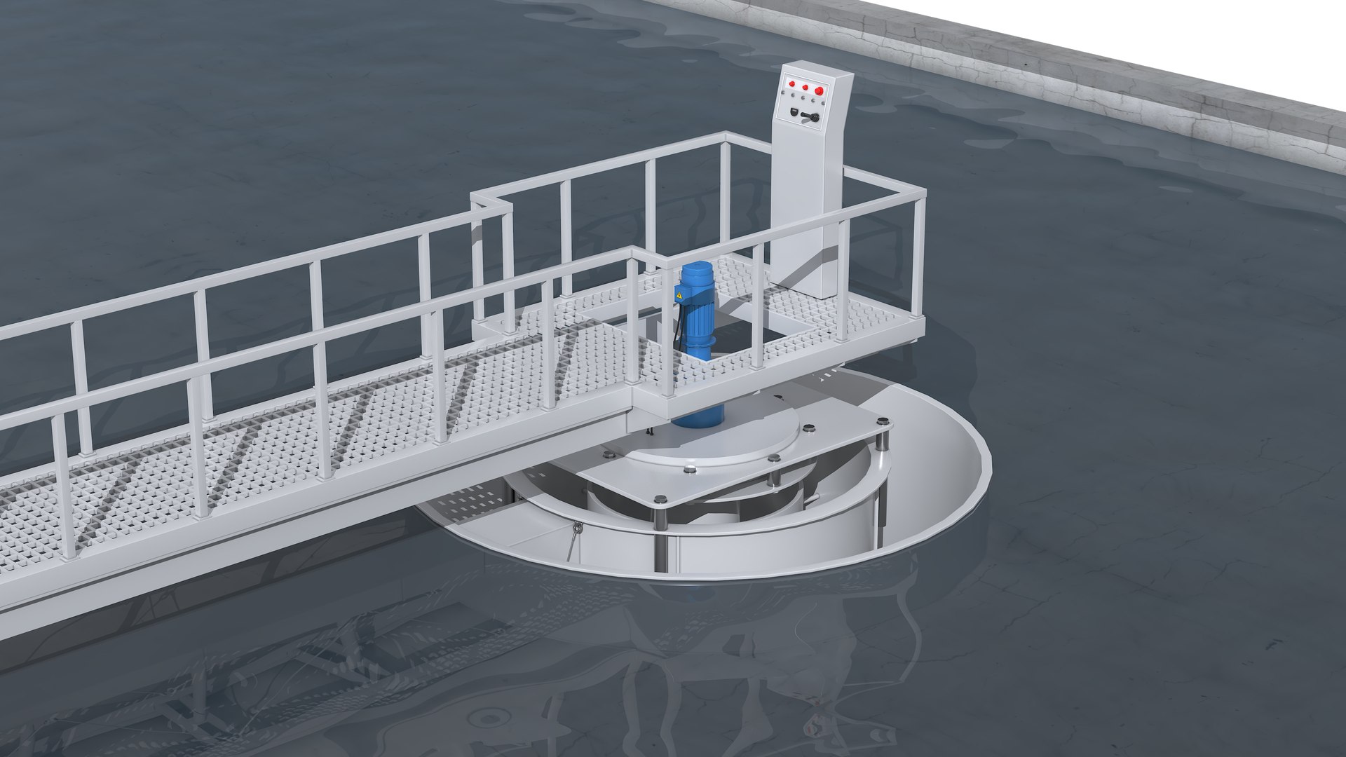 3D Wastewater Treatment Basin - TurboSquid 2340845