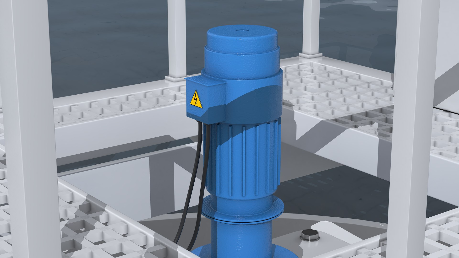 3D Wastewater Treatment Basin - TurboSquid 2340845