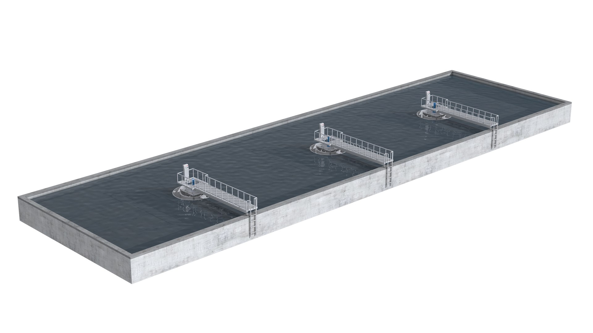 3D Wastewater Treatment Basin - TurboSquid 2340845