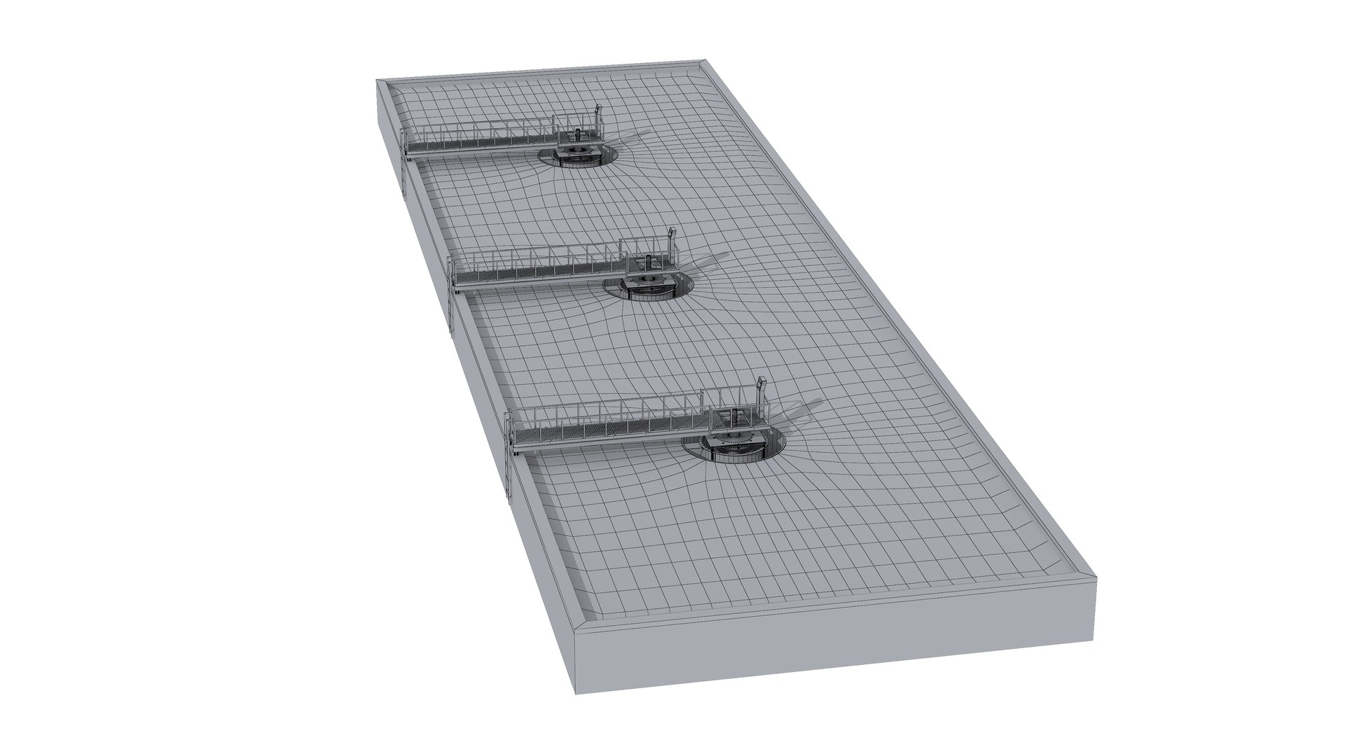 3D Wastewater Treatment Basin - TurboSquid 2340845