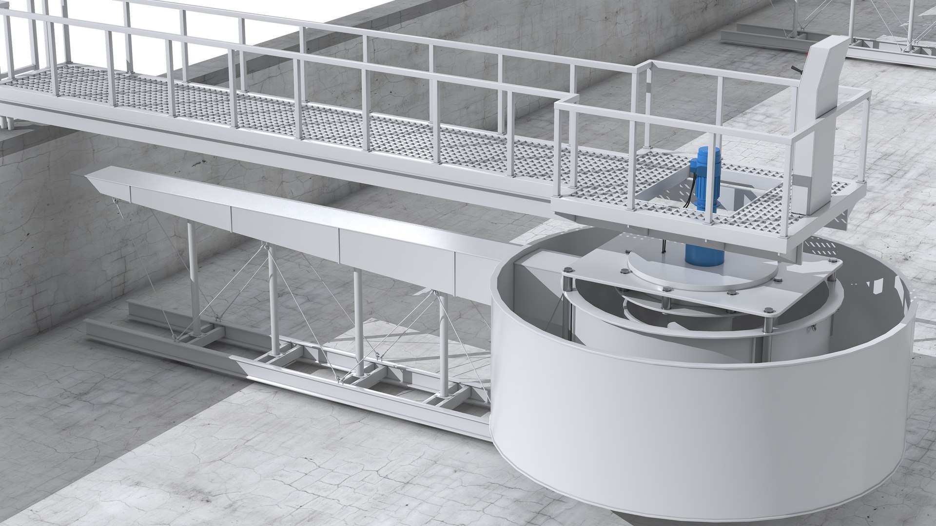 3D Wastewater Treatment Basin - TurboSquid 2340845