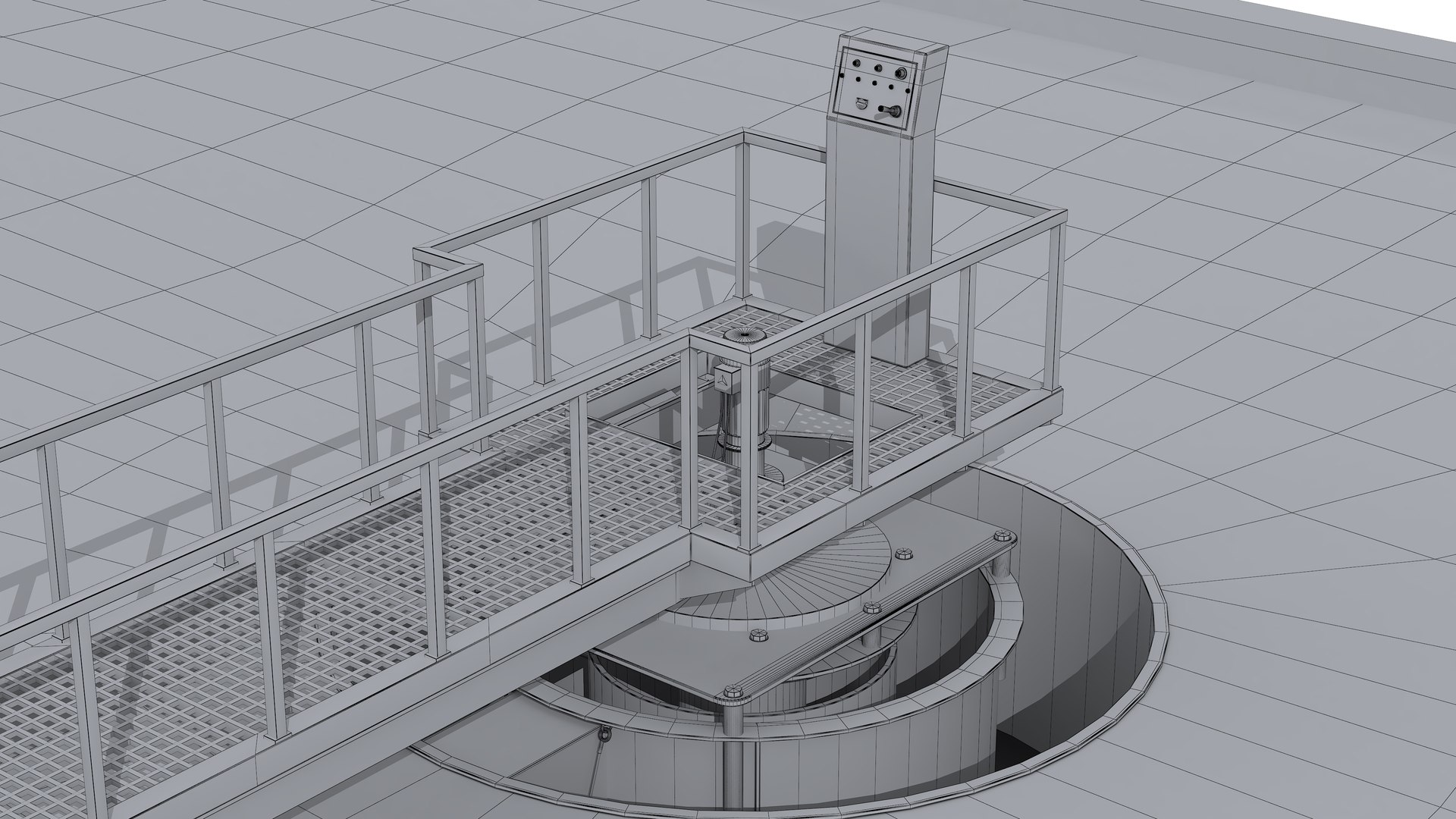 3D Wastewater Treatment Basin - TurboSquid 2340845