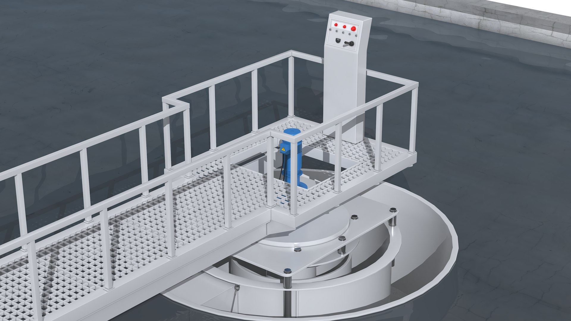 3D Wastewater Treatment Basin - TurboSquid 2340845