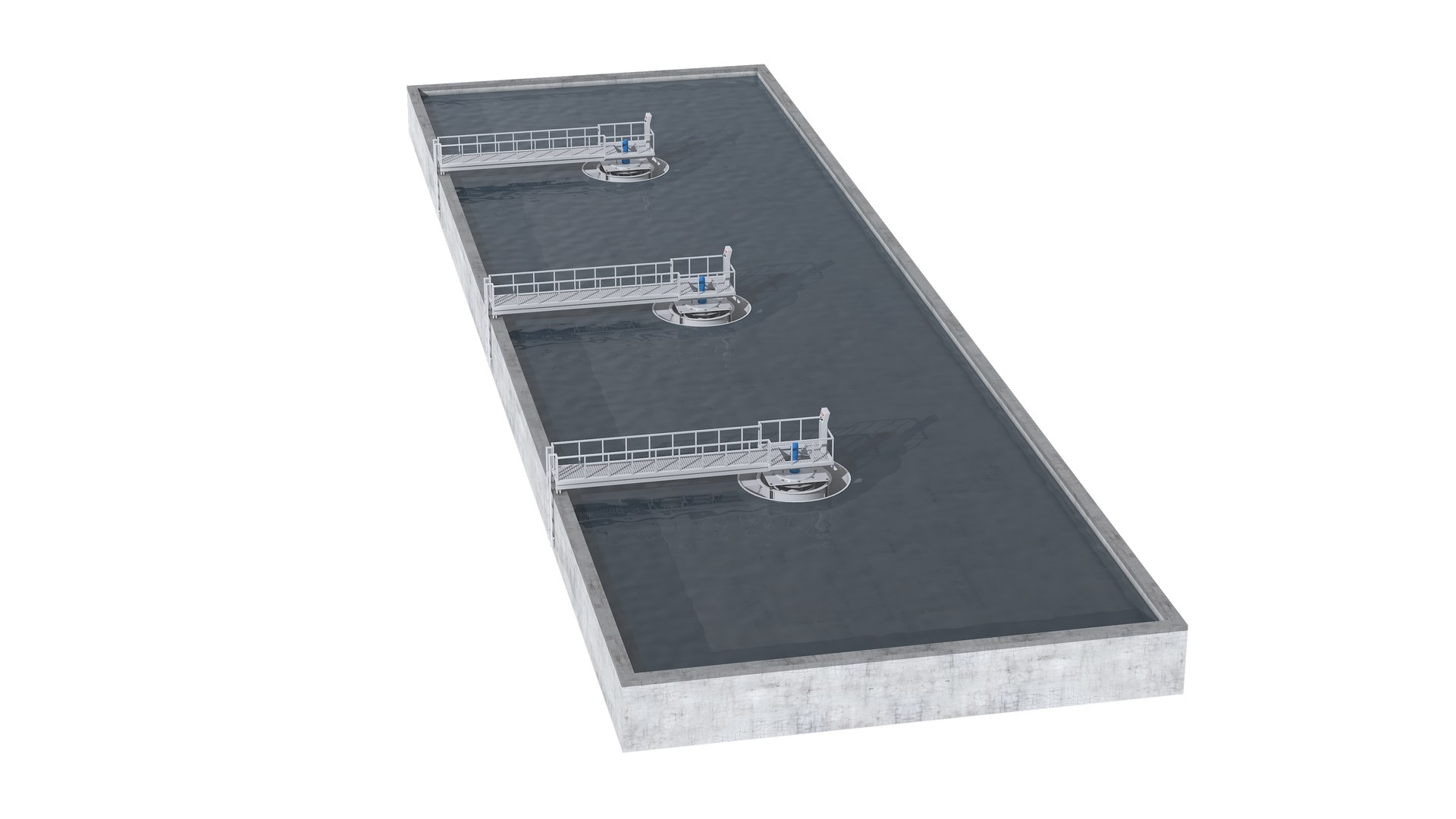 3D Wastewater Treatment Basin - TurboSquid 2340845