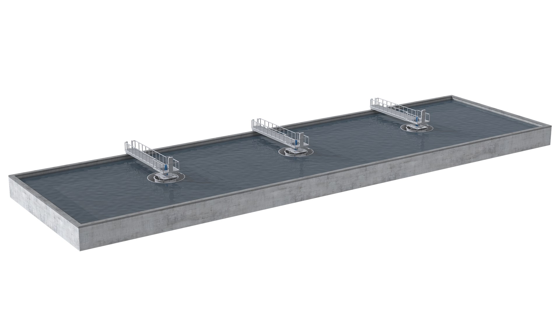 3D Wastewater Treatment Basin - TurboSquid 2340845