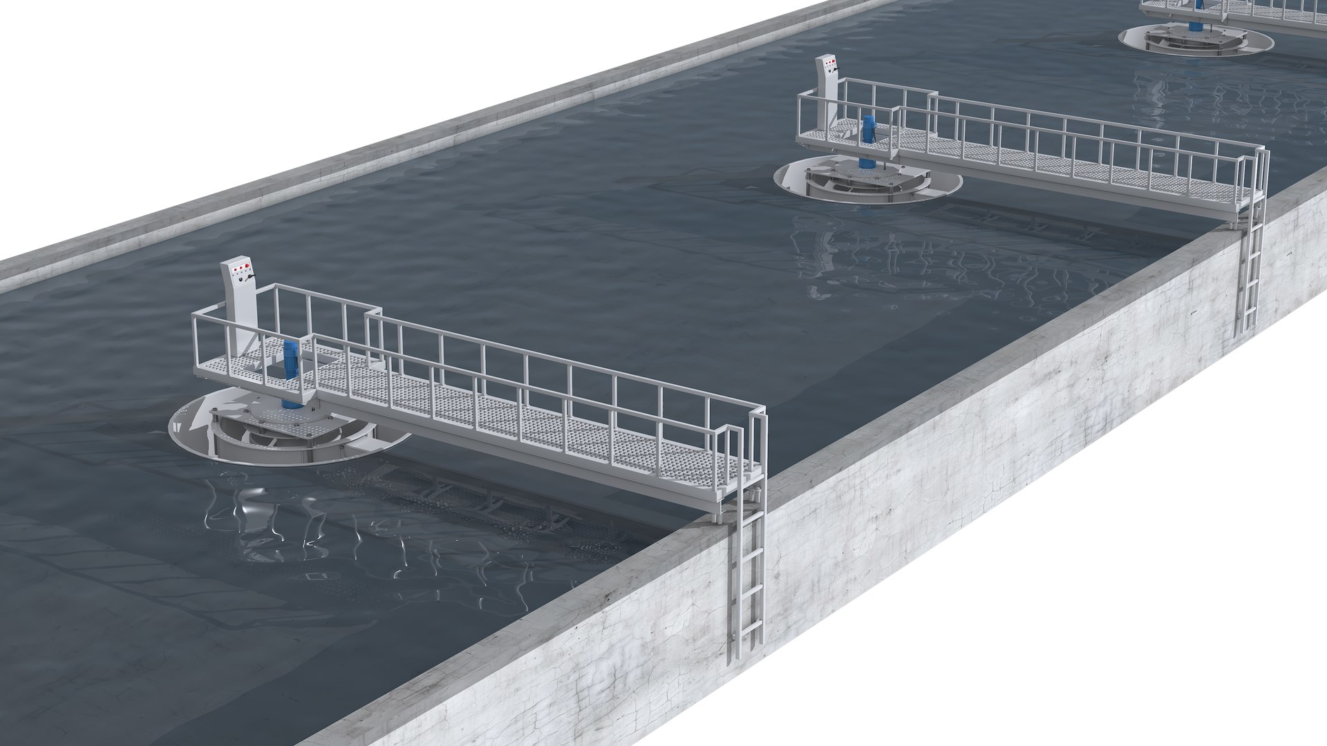 3D Wastewater Treatment Basin - TurboSquid 2340845
