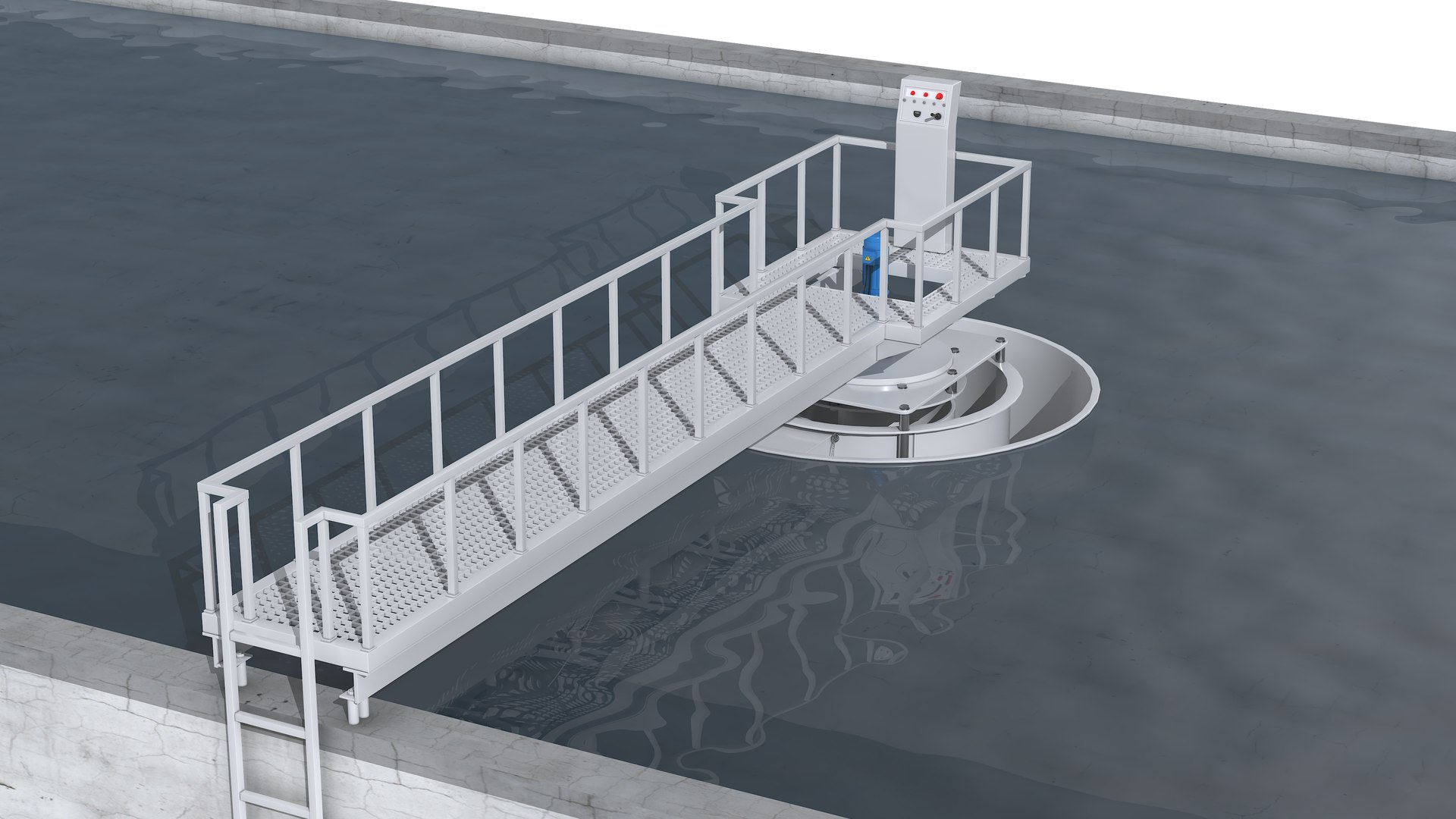 3D Wastewater Treatment Basin - TurboSquid 2340845