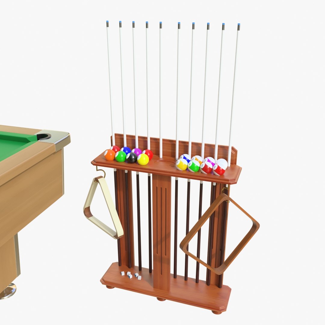 3d Realistic Pool Table 01 Model