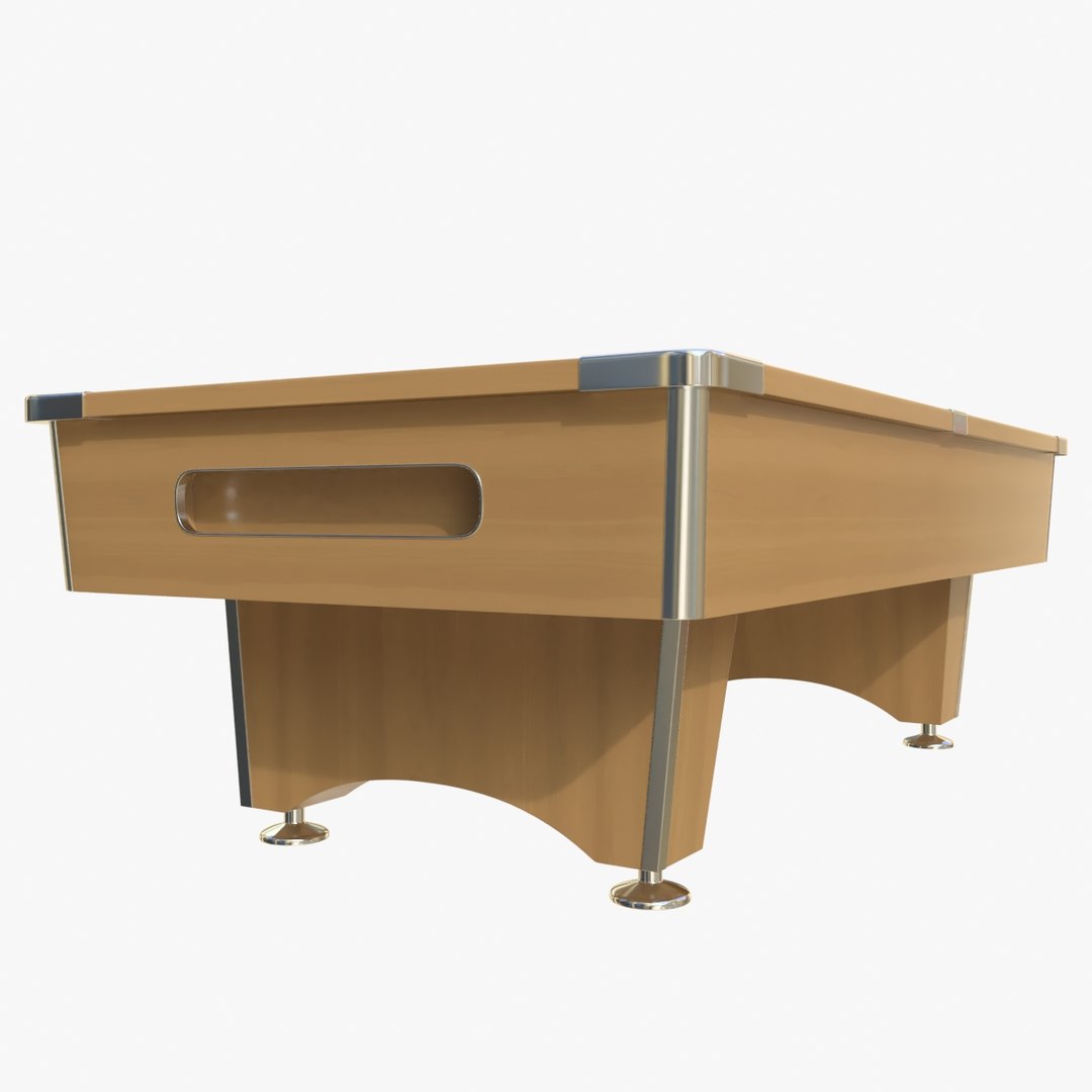 3d Realistic Pool Table 01 Model