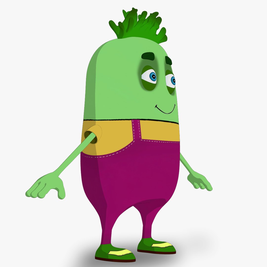 3d Model Low-poly Non Rigged Bean