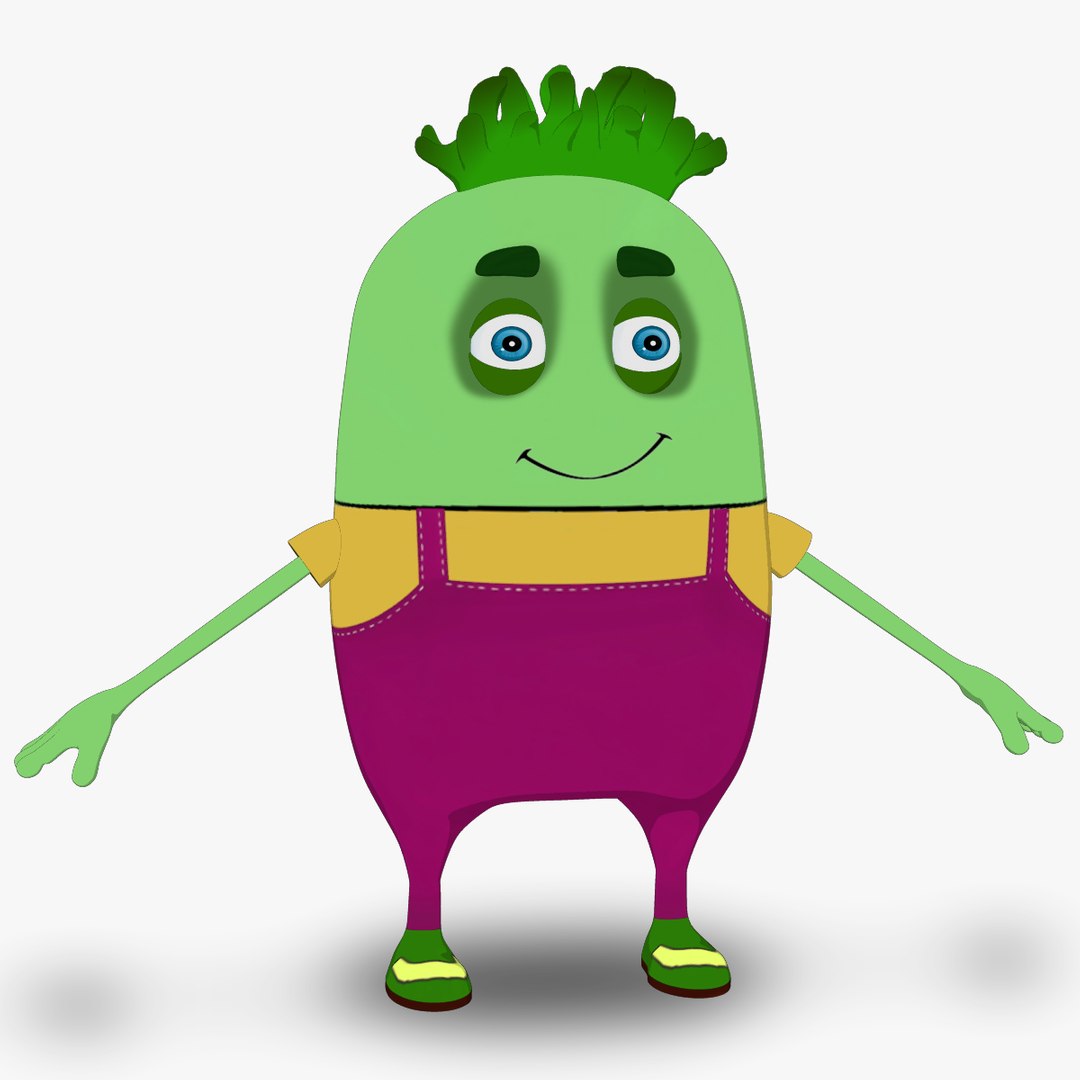 3d Model Low-poly Non Rigged Bean