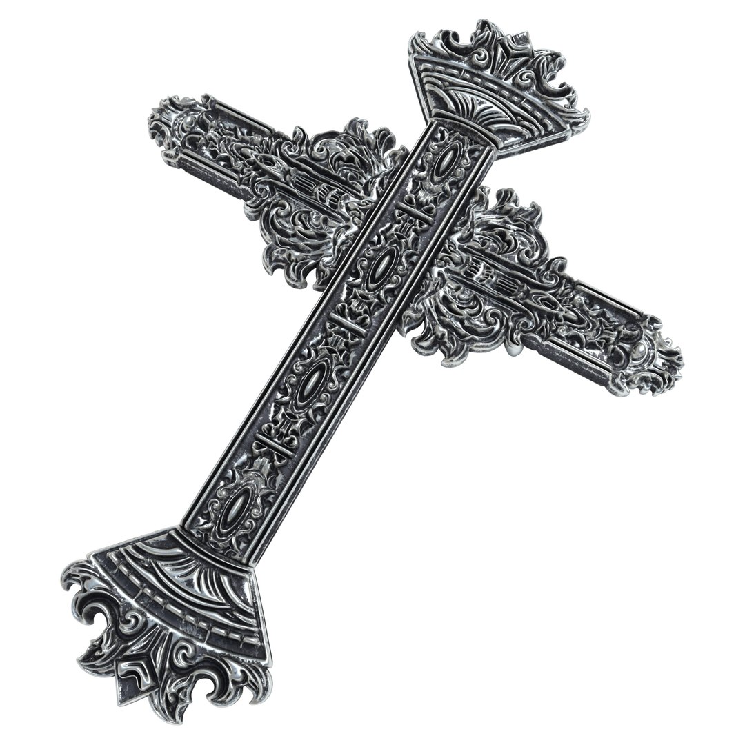3D 5 Christian Cross V 06 - TurboSquid 2294556