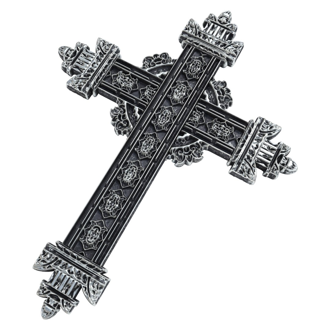 3D 5 Christian Cross V 06 - TurboSquid 2294556