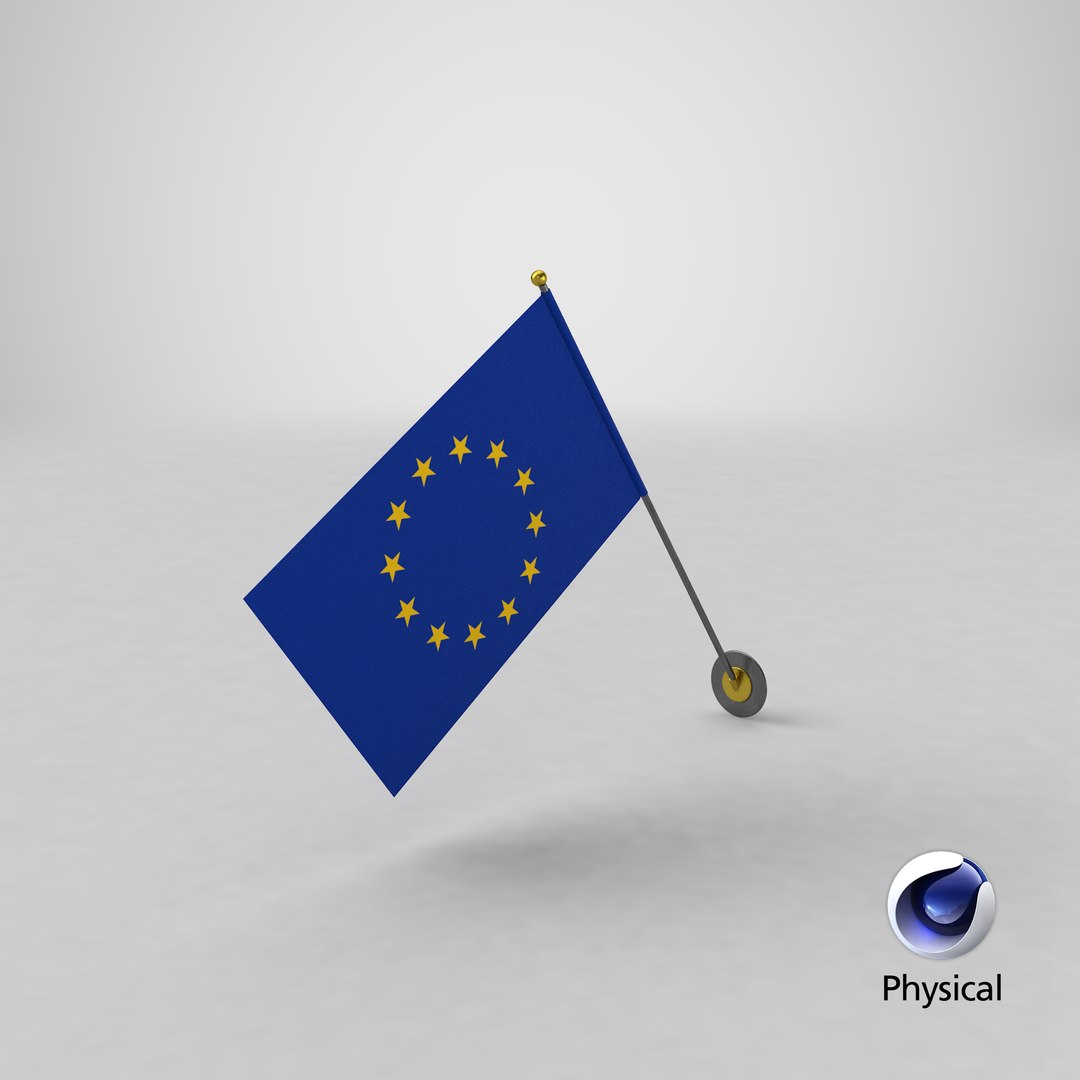 Flag Of Europe V4 3D - TurboSquid 1872411