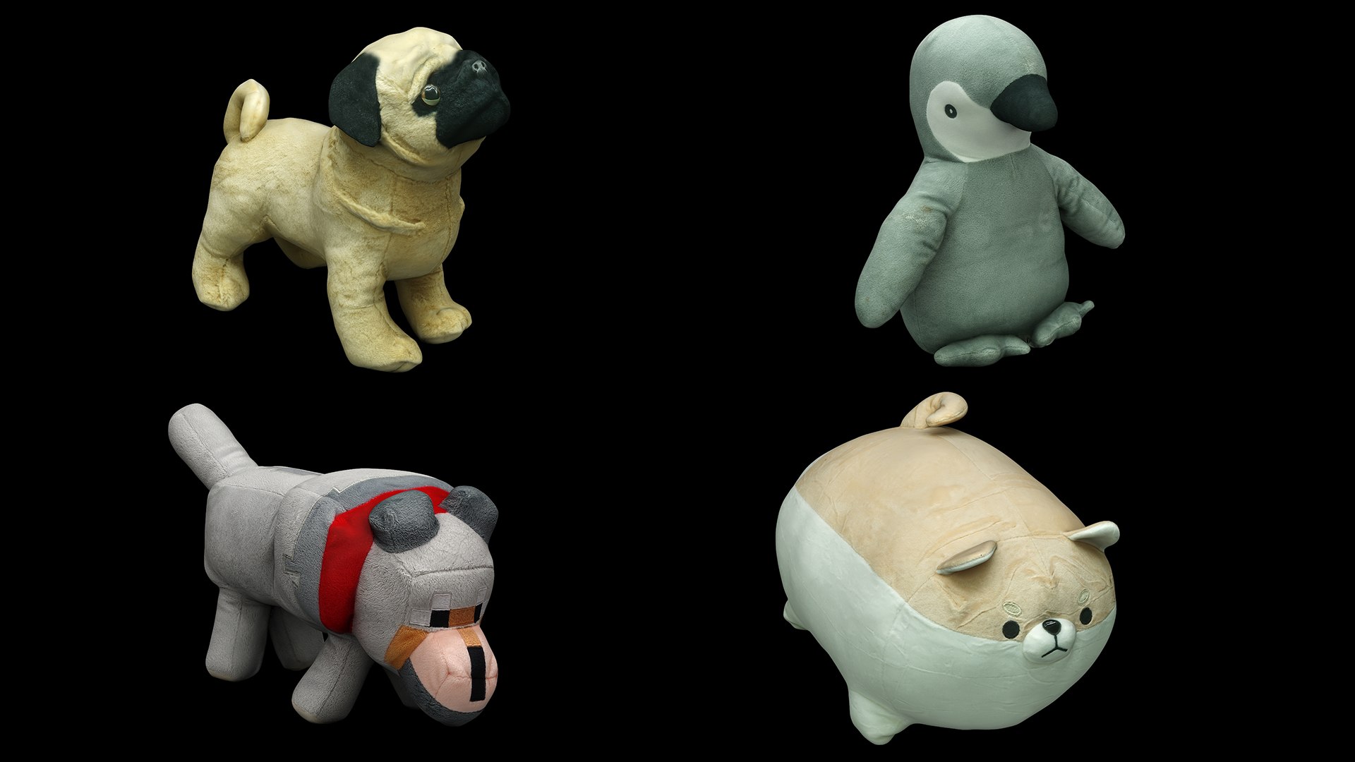 Plush Animal Collection 06 Model - TurboSquid 1992855