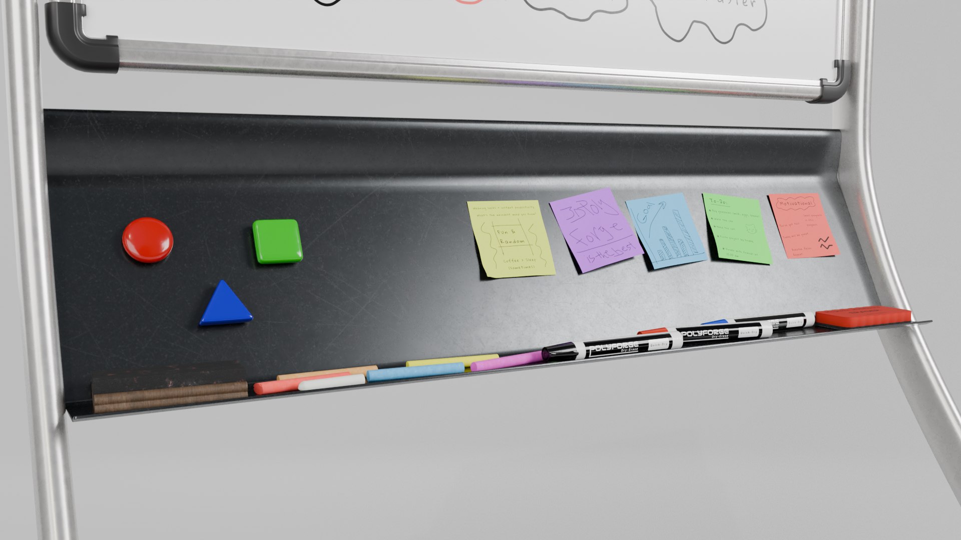 Complete Dual-Sided Chalkboards - Customizable Metal Writing Board ...