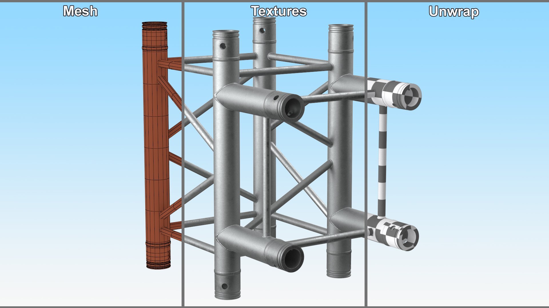 Construction Truss Modulars Collection 2 3D Model - TurboSquid 2298878