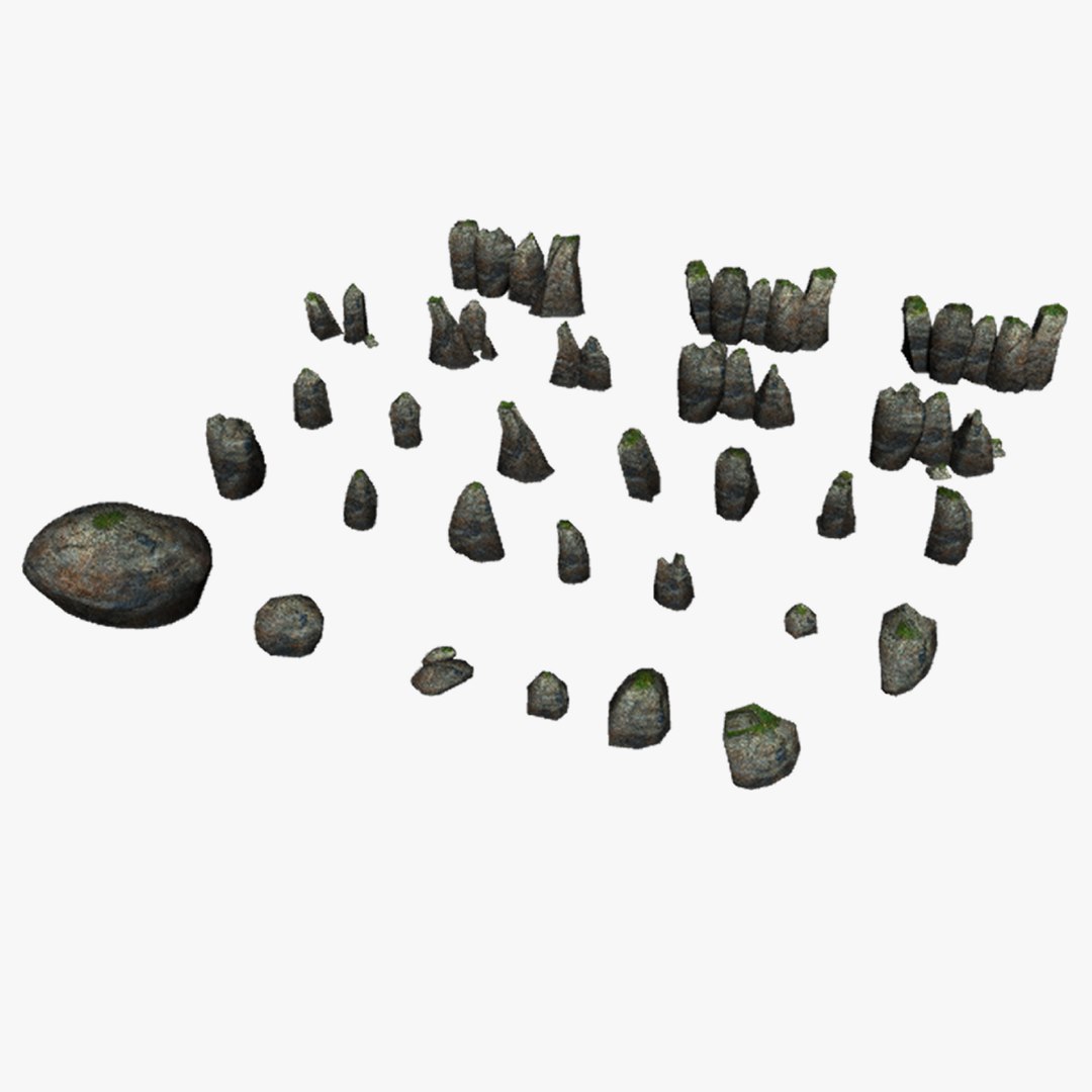 3D Model Low Poly Rocks Collection - TurboSquid 1979365