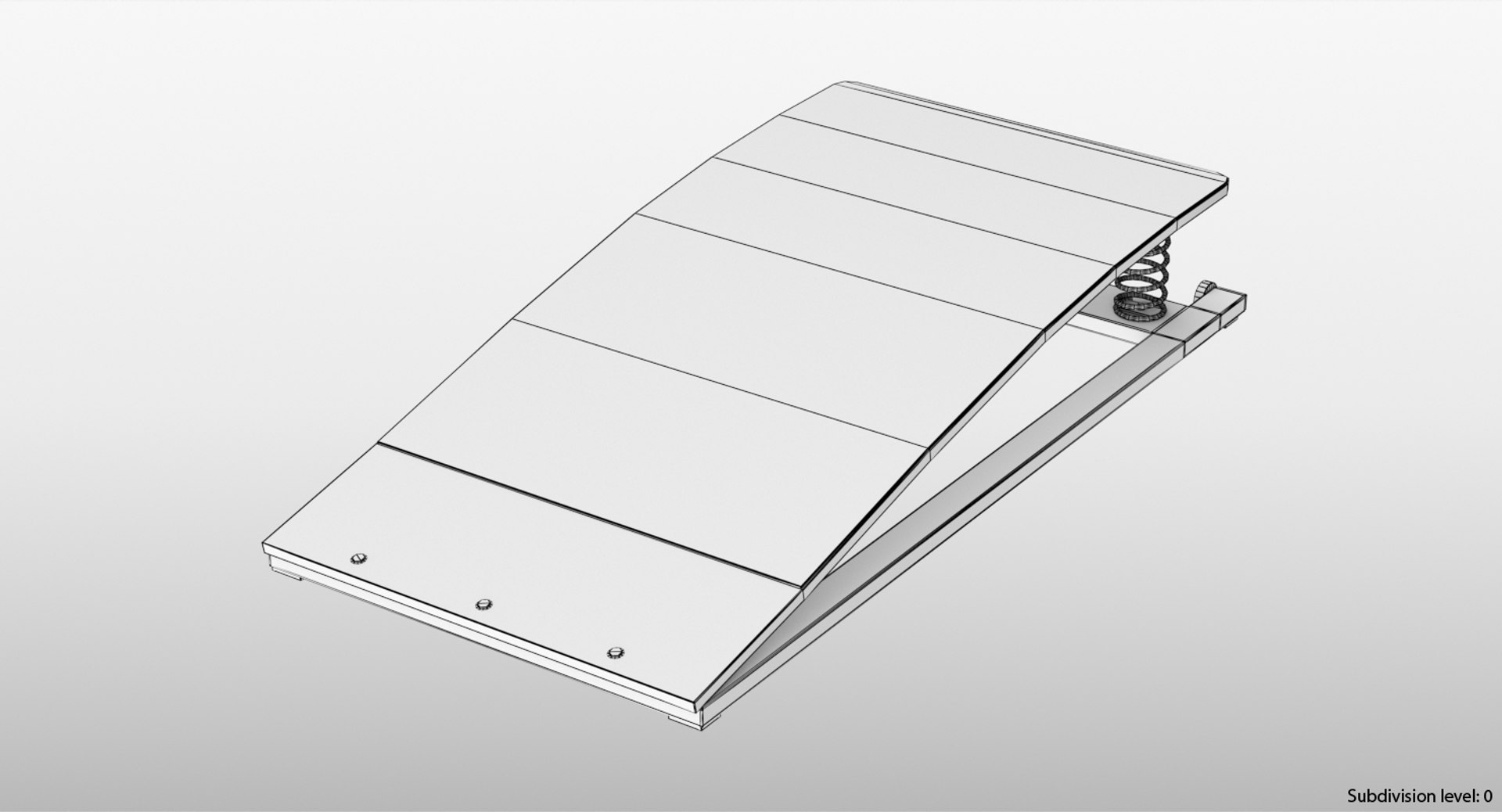 3D Realistic Gymnastic Springboard - TurboSquid 1366030