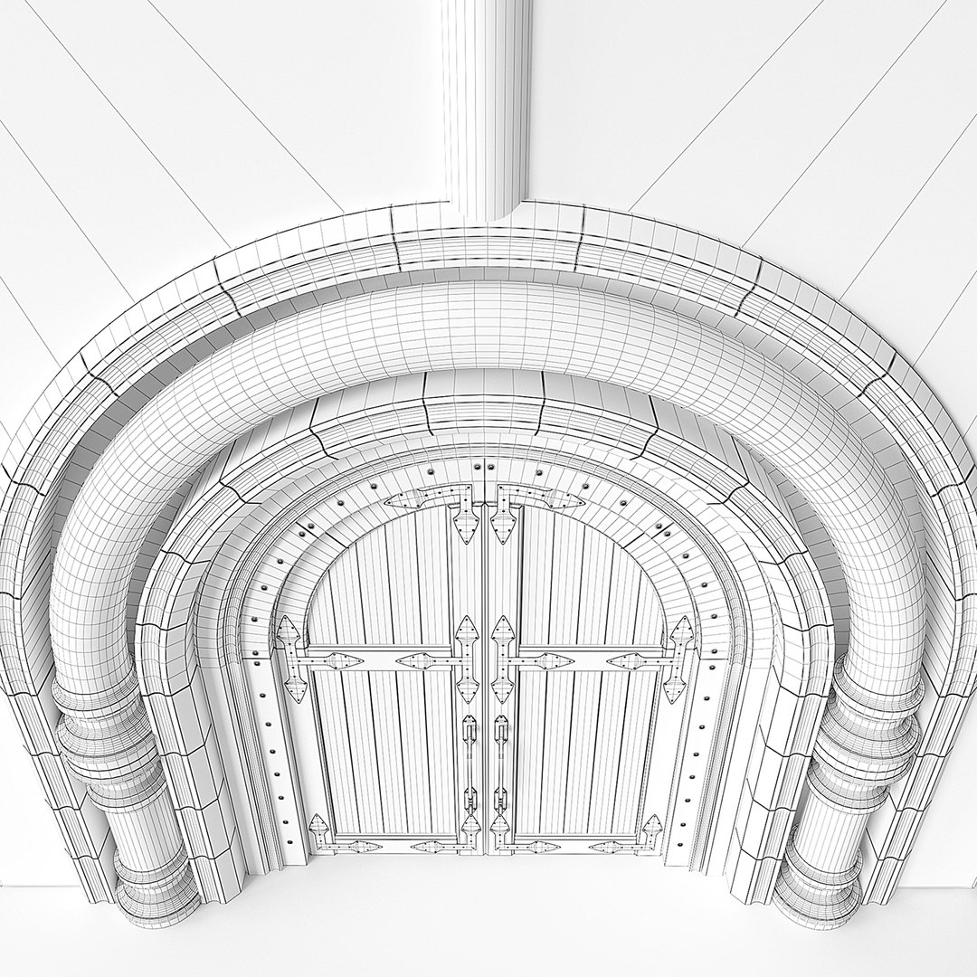 3D Throne Room Entry Wall Model - TurboSquid 2179895