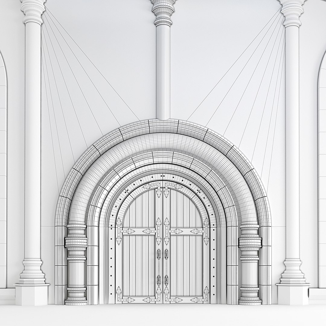 3D Throne Room Entry Wall Model - TurboSquid 2179895