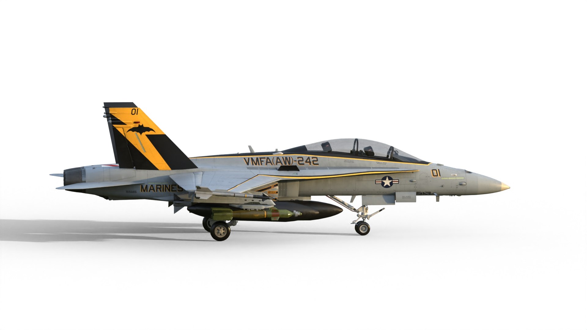 3D F-18 Hornet Model - TurboSquid 2037499