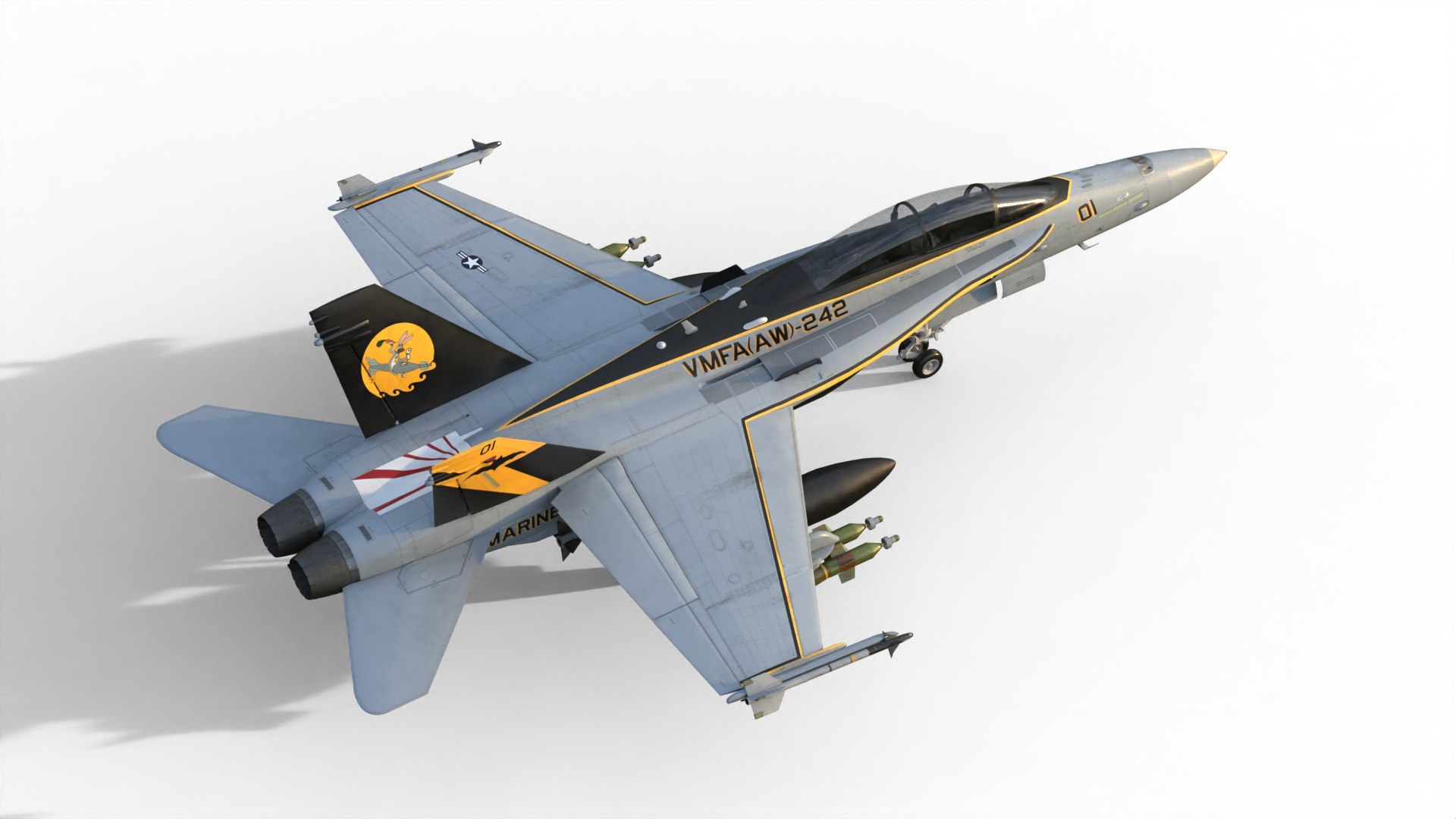 3D F-18 Hornet Model - TurboSquid 2037499