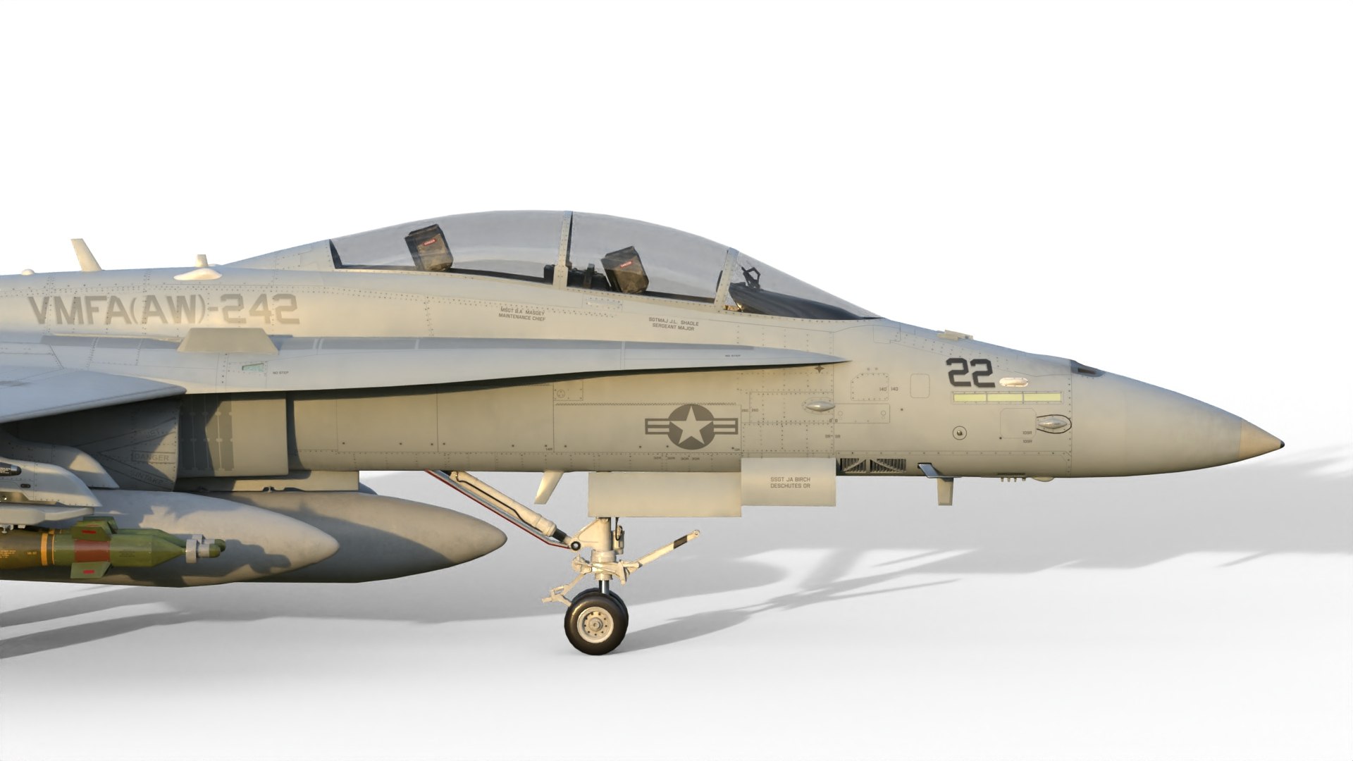 3D F-18 Hornet Model - TurboSquid 2037499