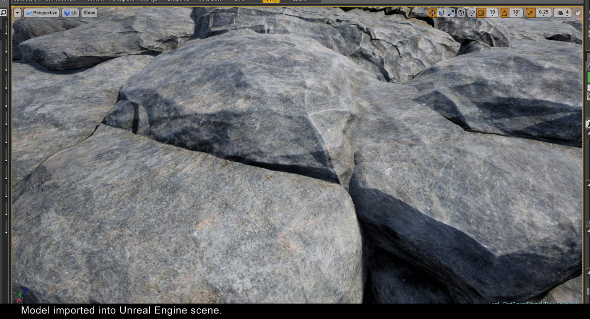 Rock editable ready model - TurboSquid 1268130