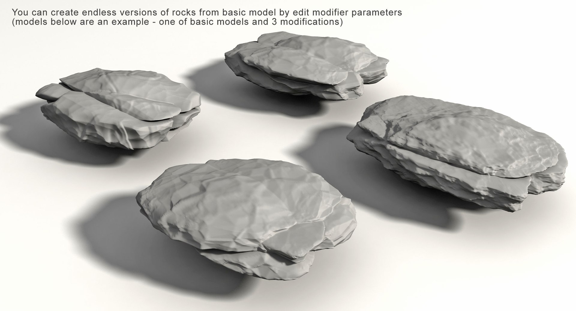 Rock editable ready model - TurboSquid 1268130