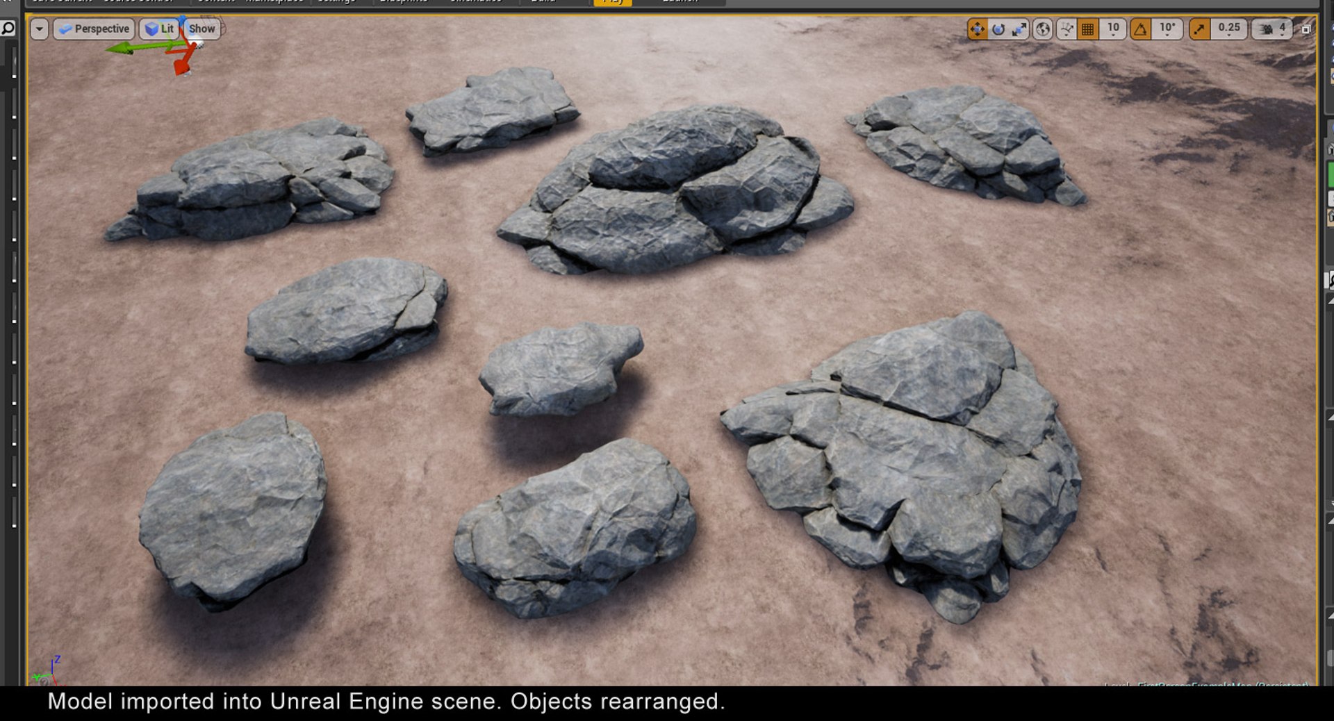 Rock editable ready model - TurboSquid 1268130