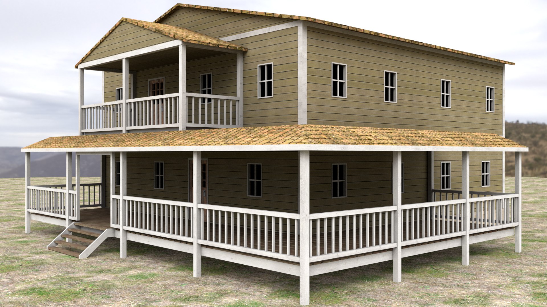 3D Western Ranch - TurboSquid 1429528