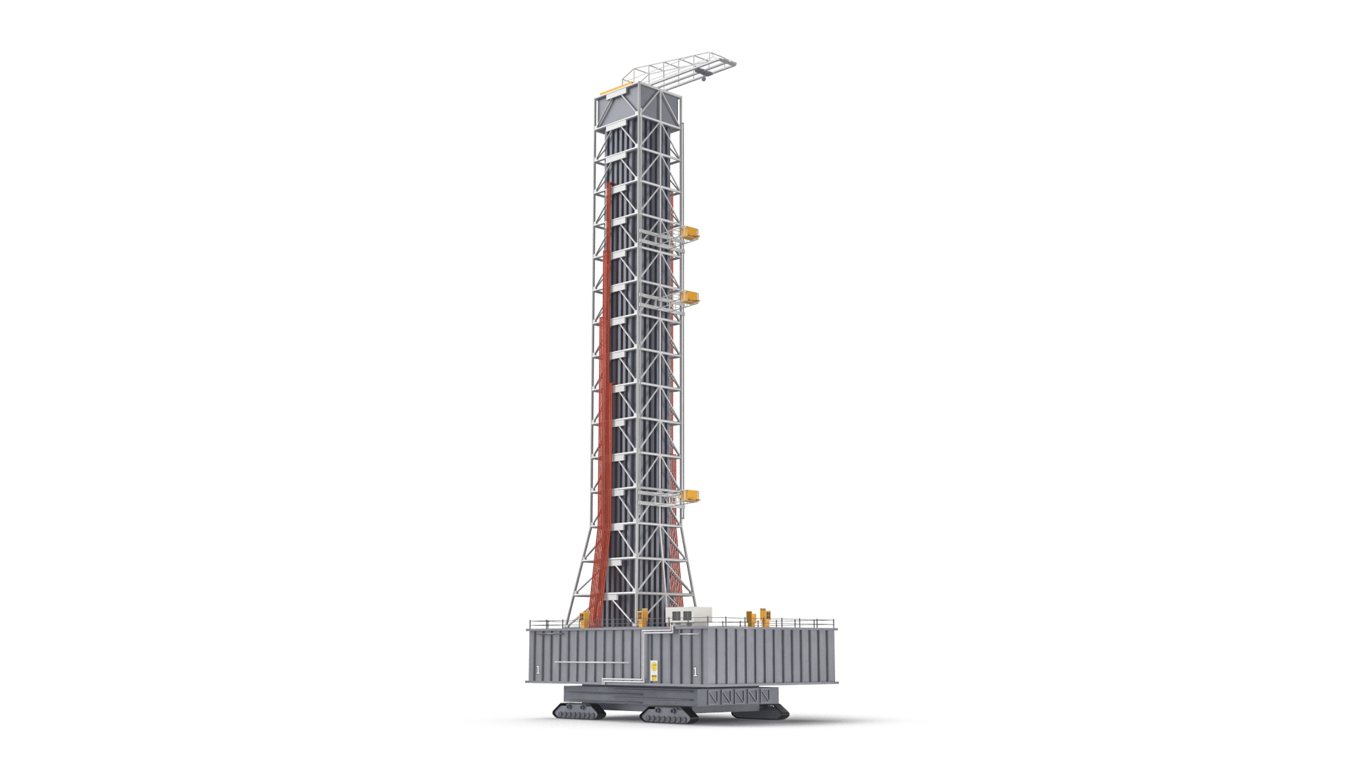 3D Saturn V Rocket On Launcher Base Model - TurboSquid 2271390