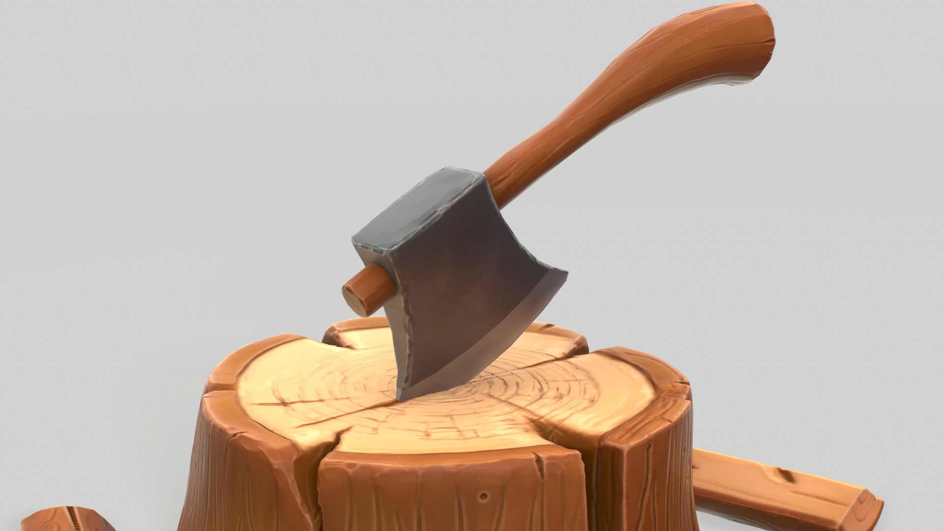 Stylized stump 3D - TurboSquid 1647440