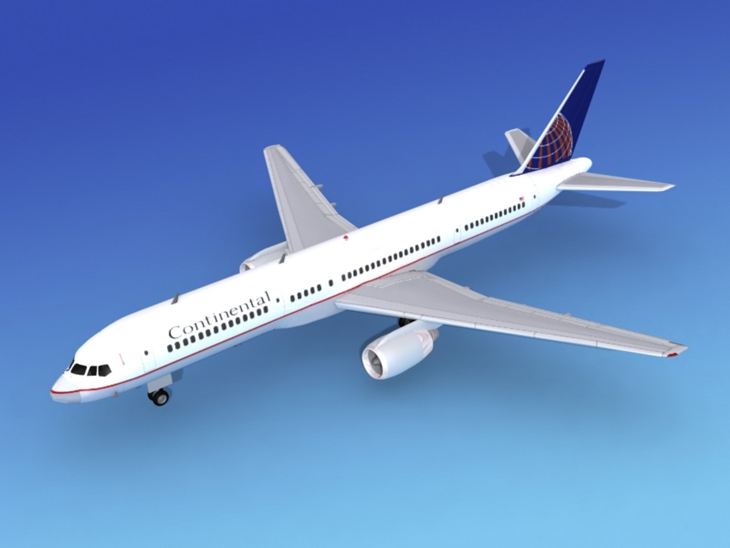 Airline Boeing 757 757-200 3ds