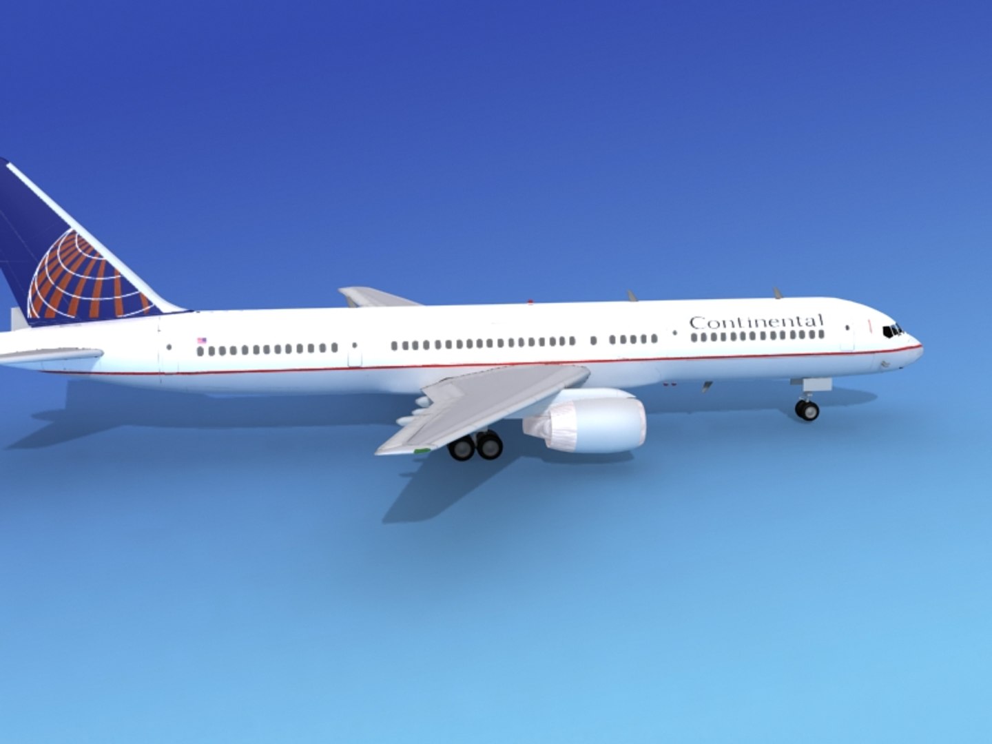 Airline Boeing 757 757-200 3ds