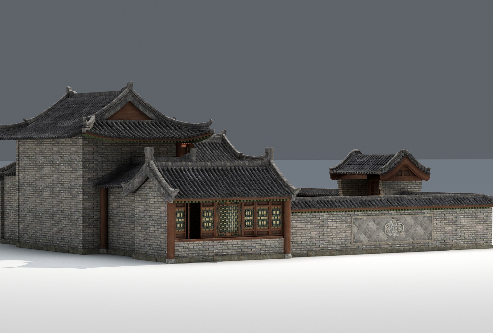 Chinese House 3D Model - TurboSquid 1623516